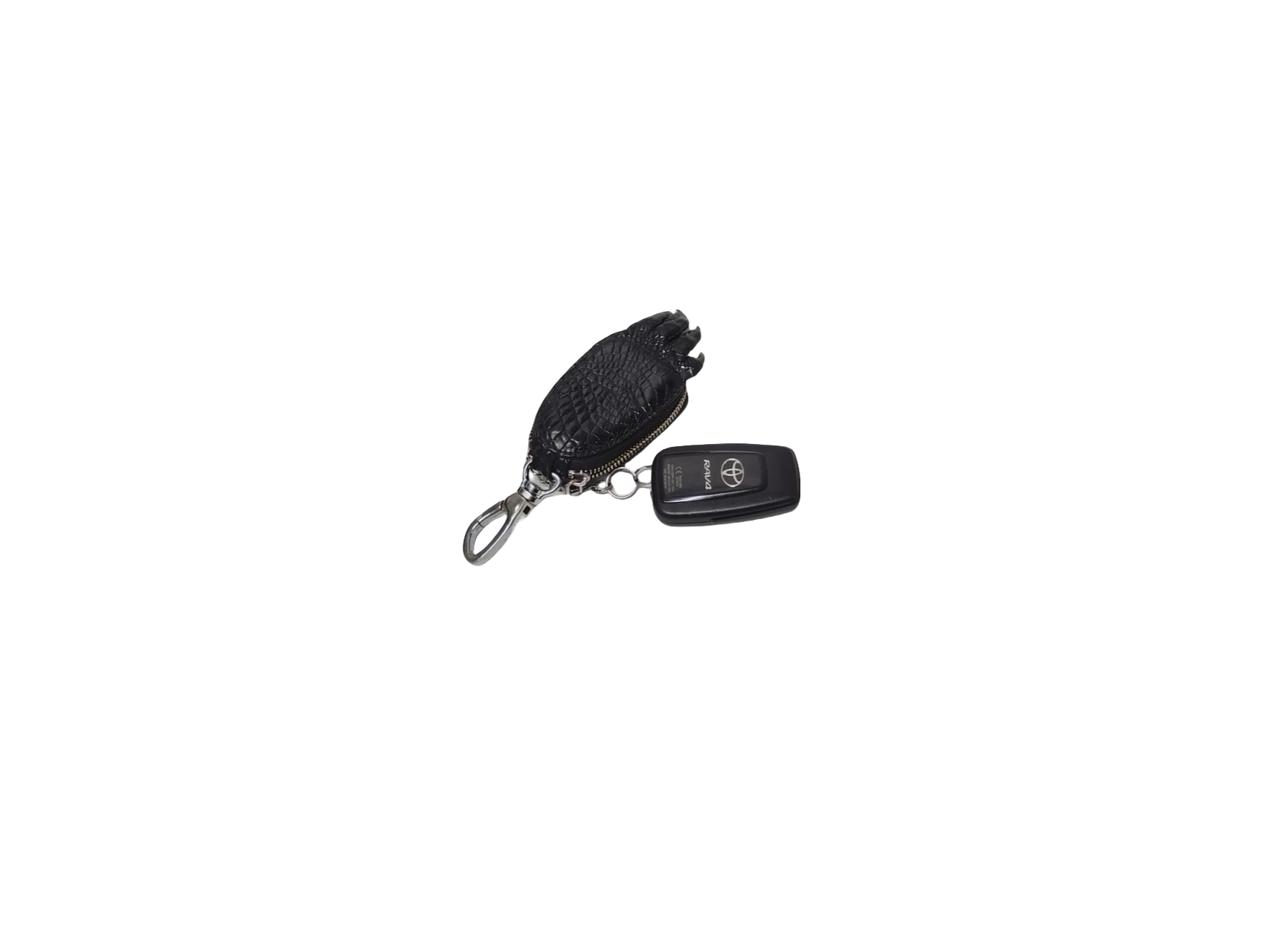 Genuine Crocodile Foot Key Holder – Exotic Leather Zipper Pouch ...